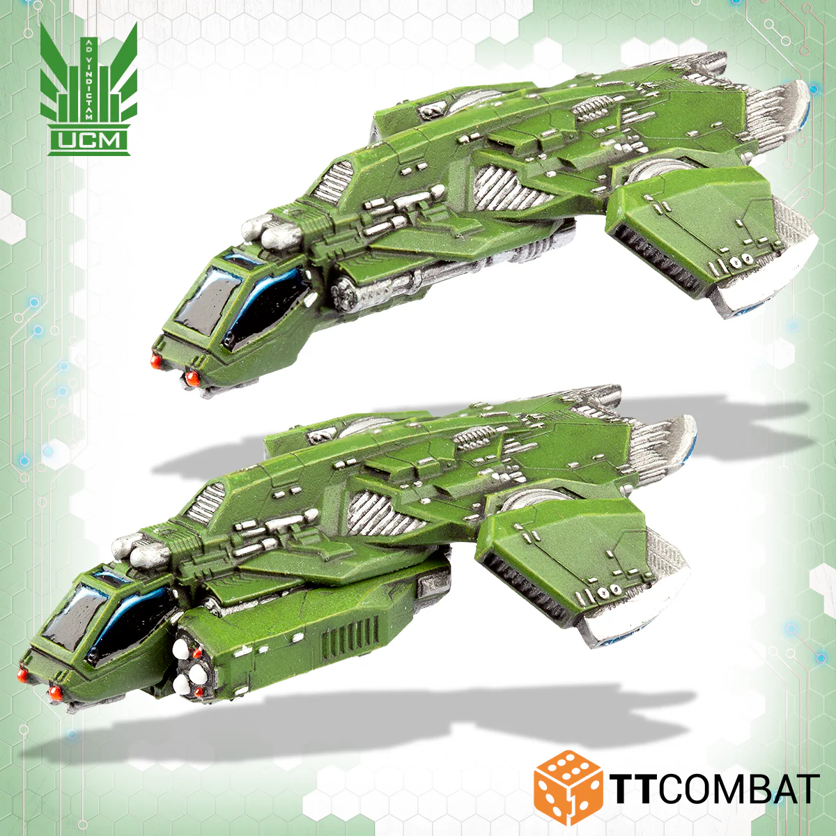 Dropzone Commander: UCM Titania Falcon Light Gunships | Koros Wargames