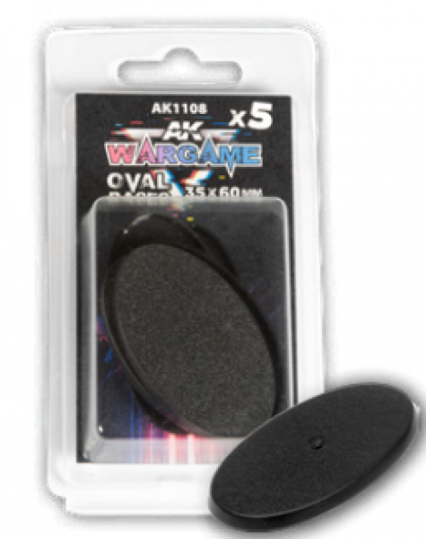 AK-Interactive: Oval Base 35x60mm - 5 | Koros Wargames
