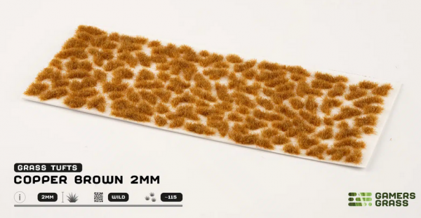 Gamers Grass: Copper Brown 2mm (2024) | Koros Wargames